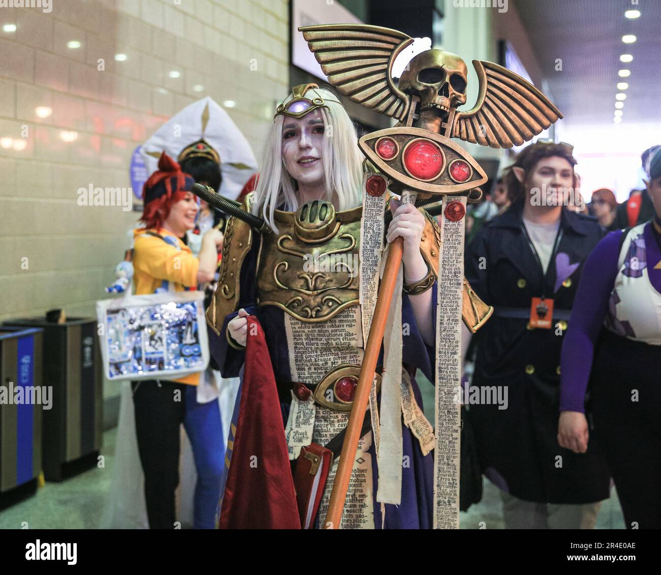 London, UK. 27th May, 2023. Fans and visitors of the Comic Con London ...