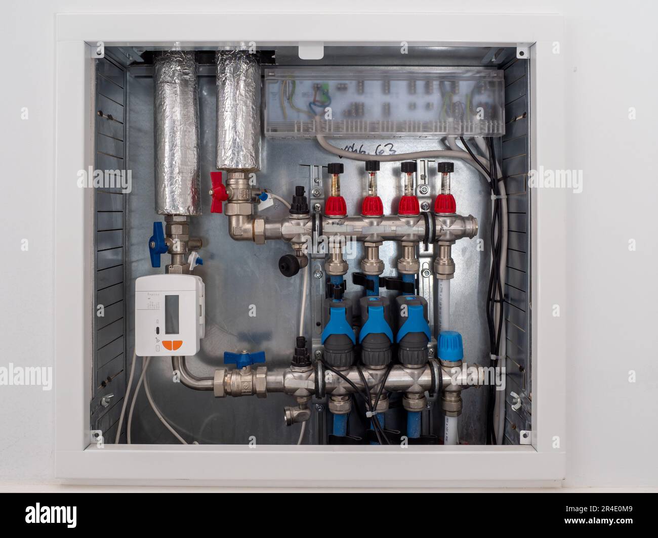 Water distributor and taps for hot and cold water in the apartment ...