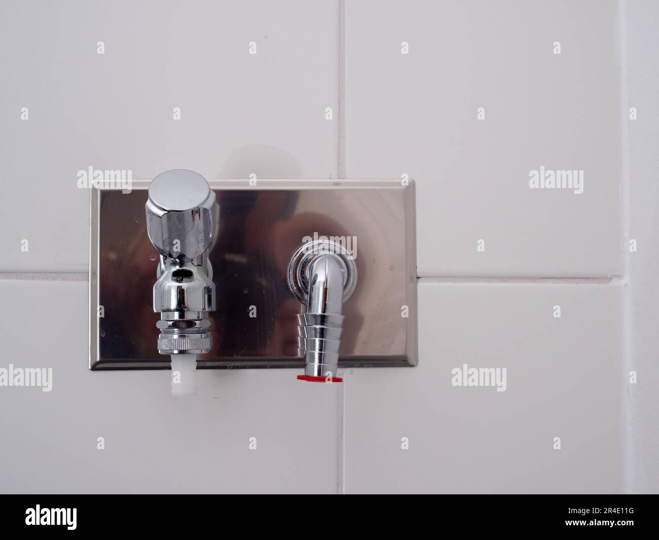 Faucet for connecting the washing machine. Place to install a washing ...