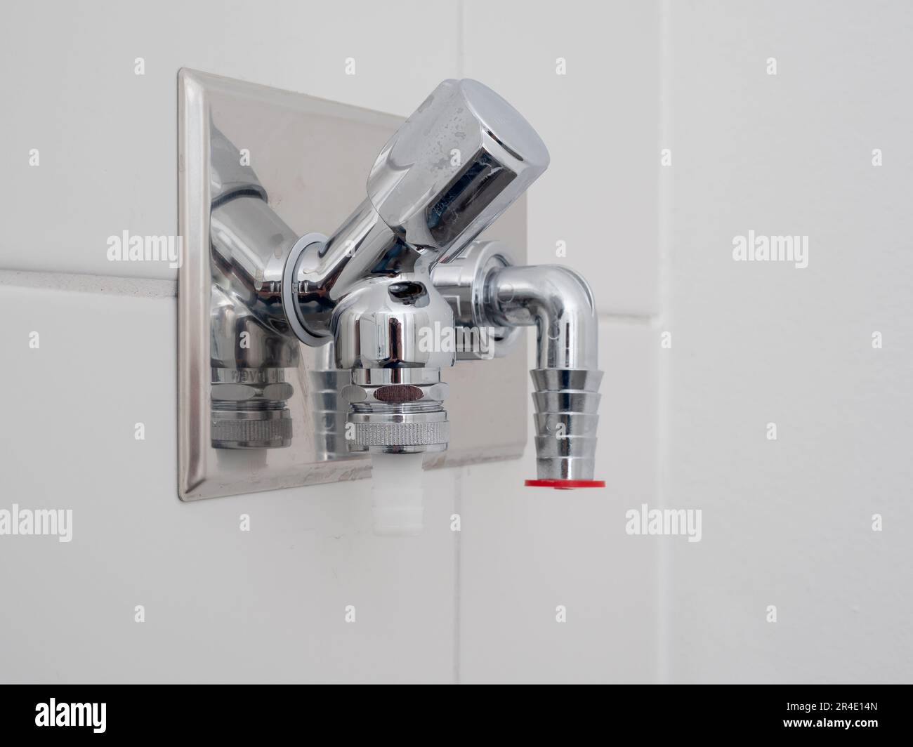 Faucet for connecting the washing machine. Place to install a washing ...