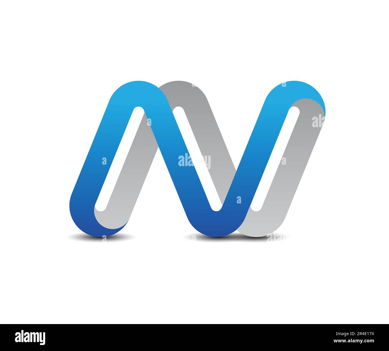 Logo letter n vector vectors Stock Vector Images - Alamy