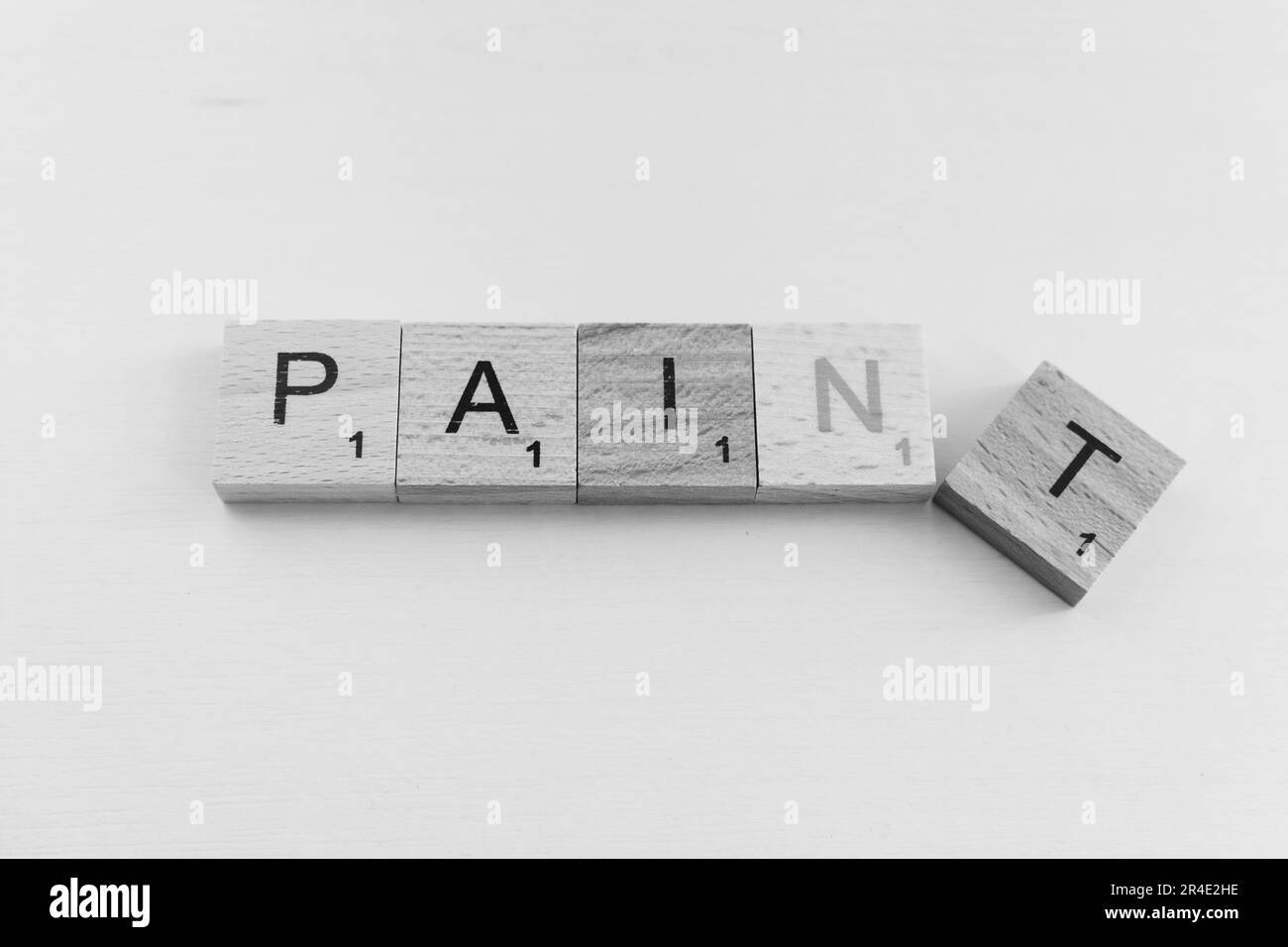 Wooden block game in Black and White Stock Photos & Images - Alamy