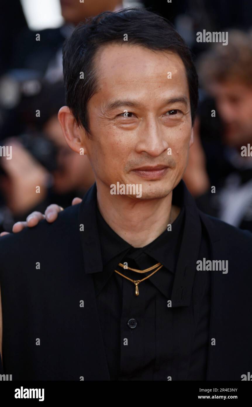 Tran Nu Yen Khe poses for photographers upon arrival at the awards ...