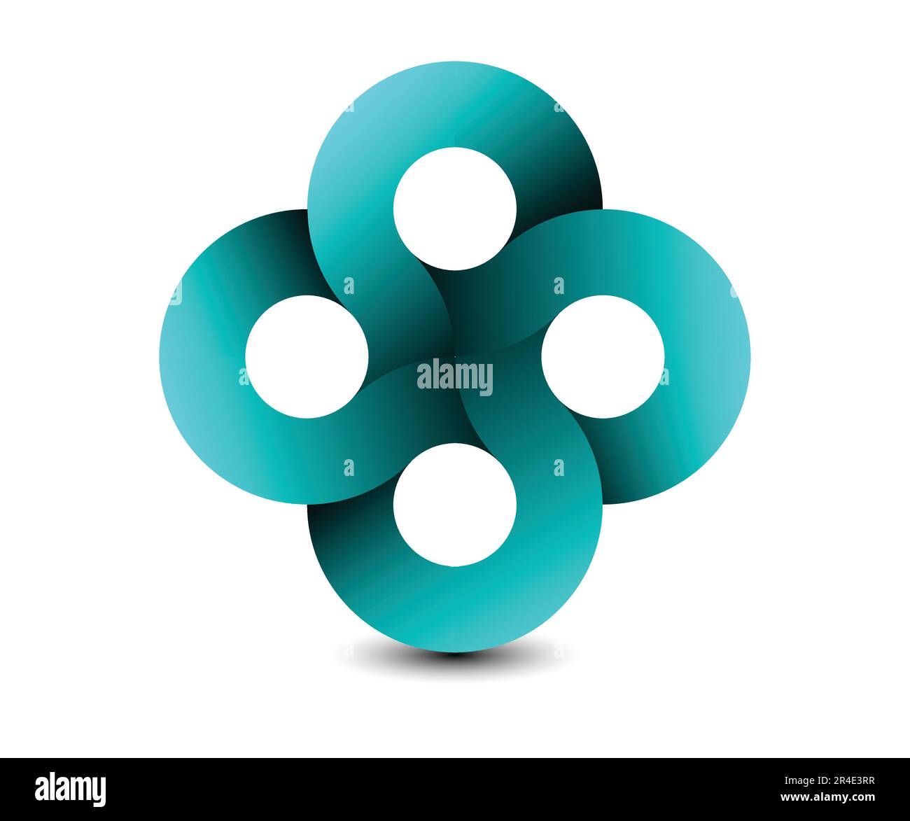 Multicolored vector icon of two infinity mathematics concept Stock ...