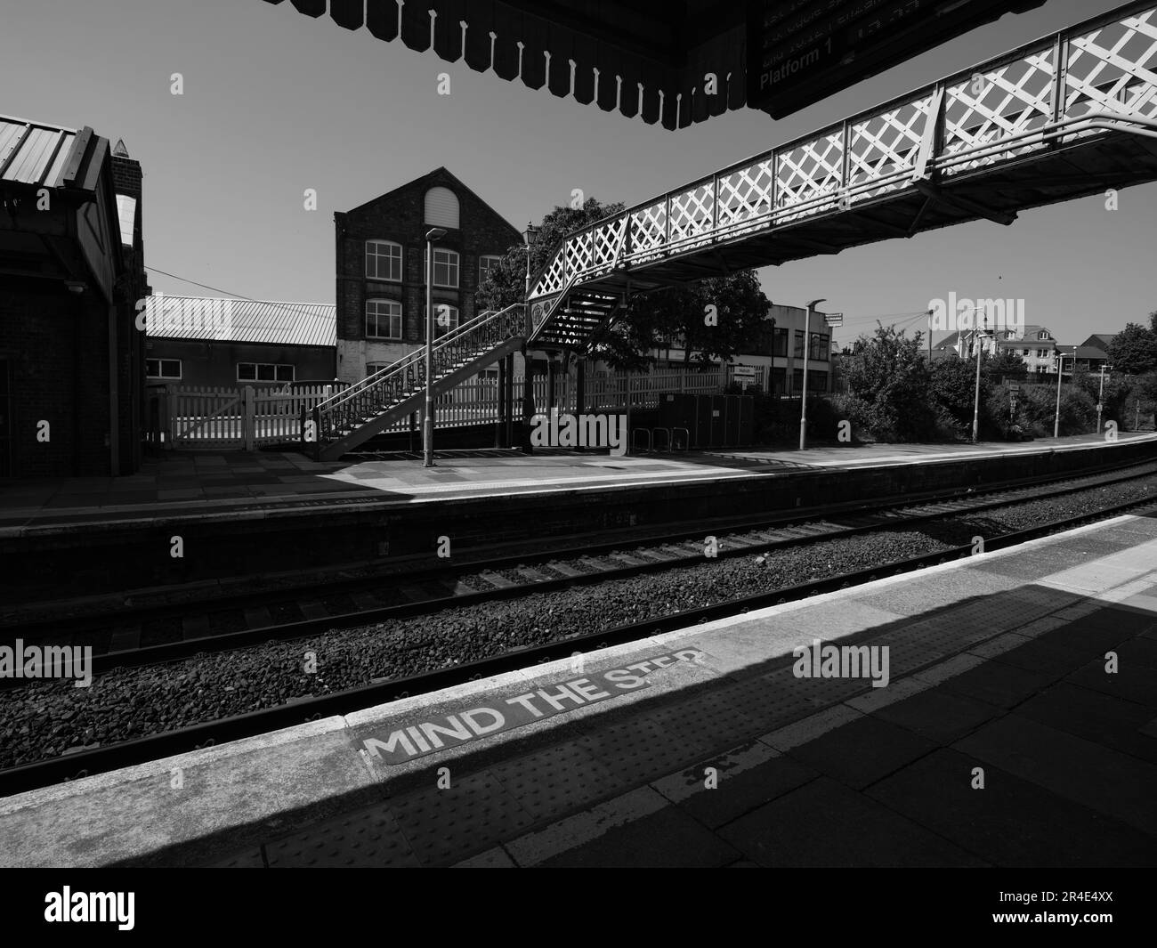 Redruth Station Footbridge Stock Photo - Alamy