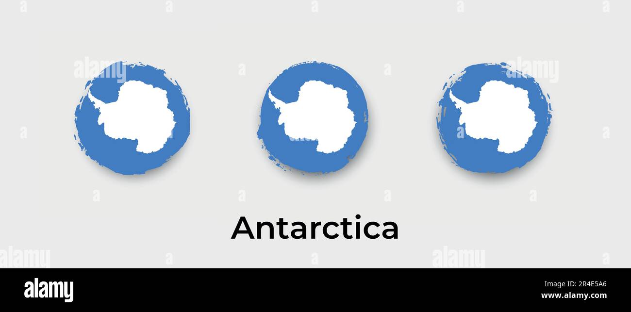 Antarctica flag grunge bubble vector icon illustration Stock Vector ...