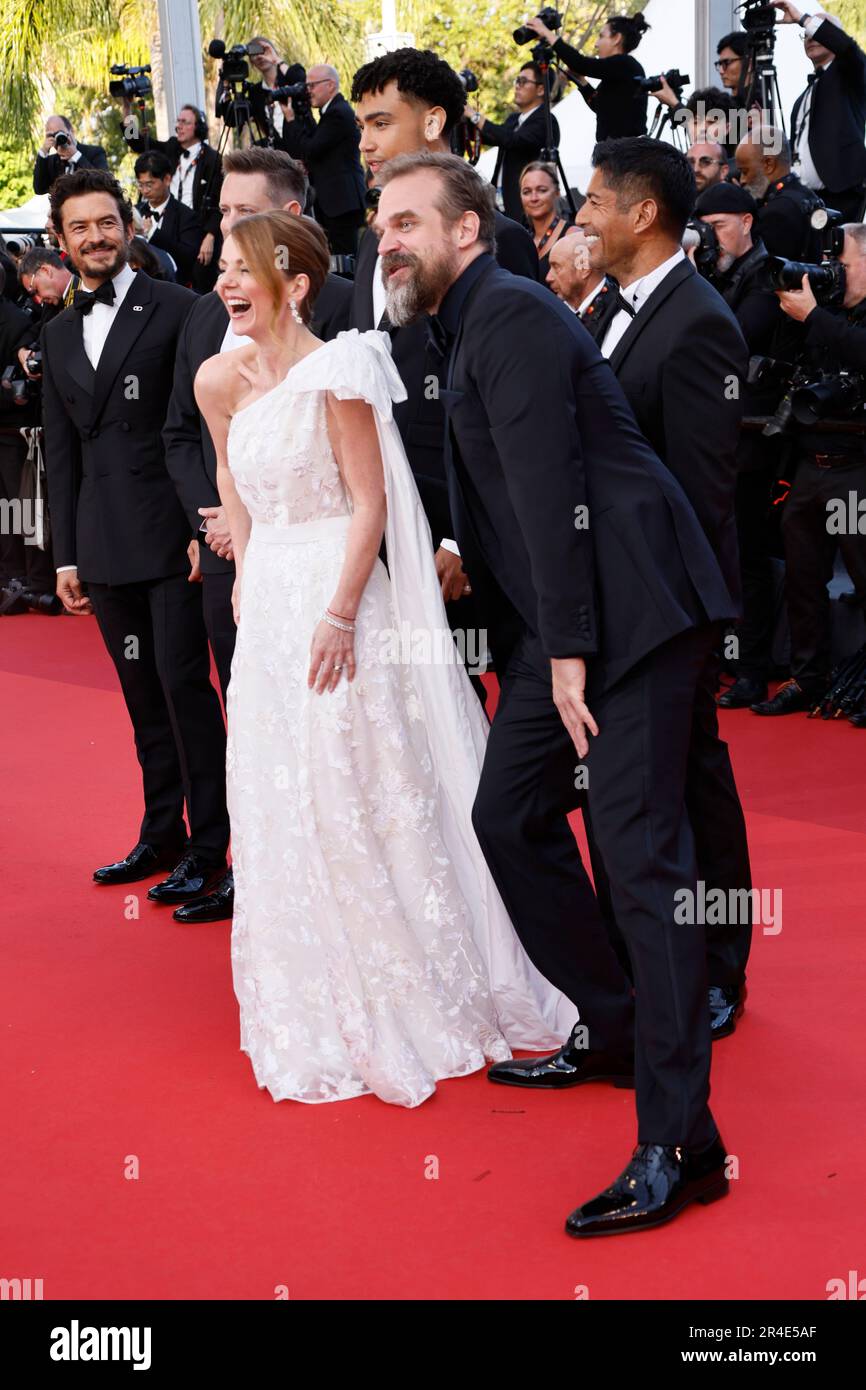 Orlando Bloom, from left, Neill Blomkamp, Geri Halliwell, Archie ...