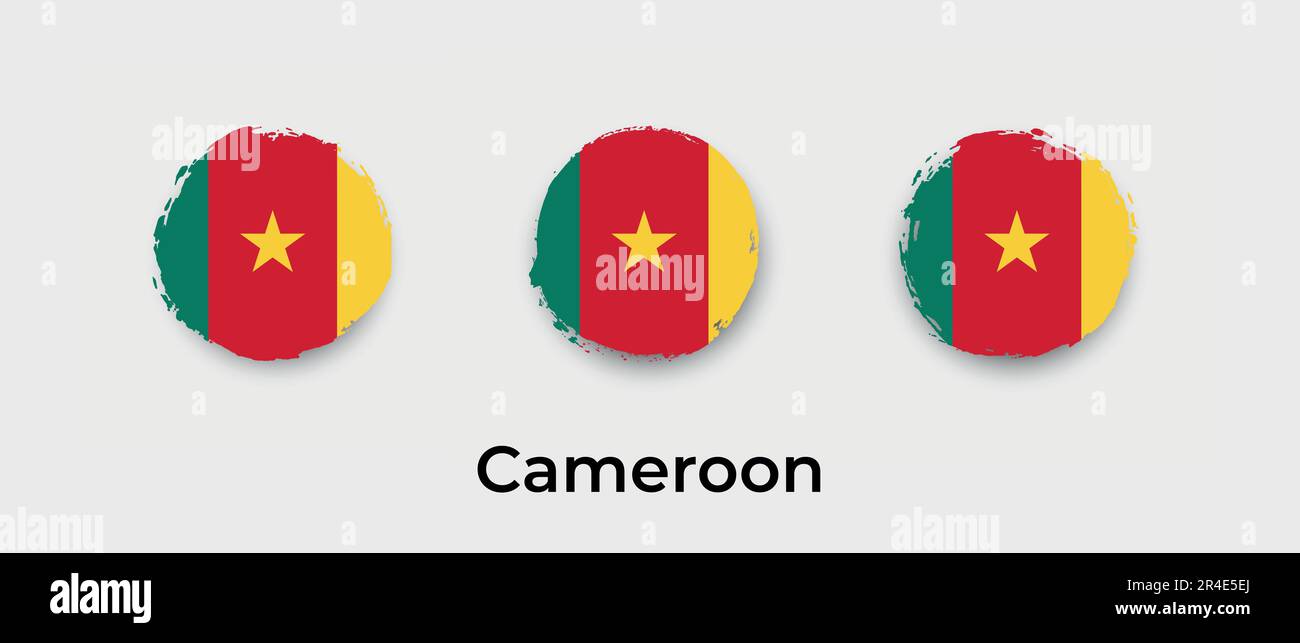 Cameroon brush flag hi-res stock photography and images - Alamy