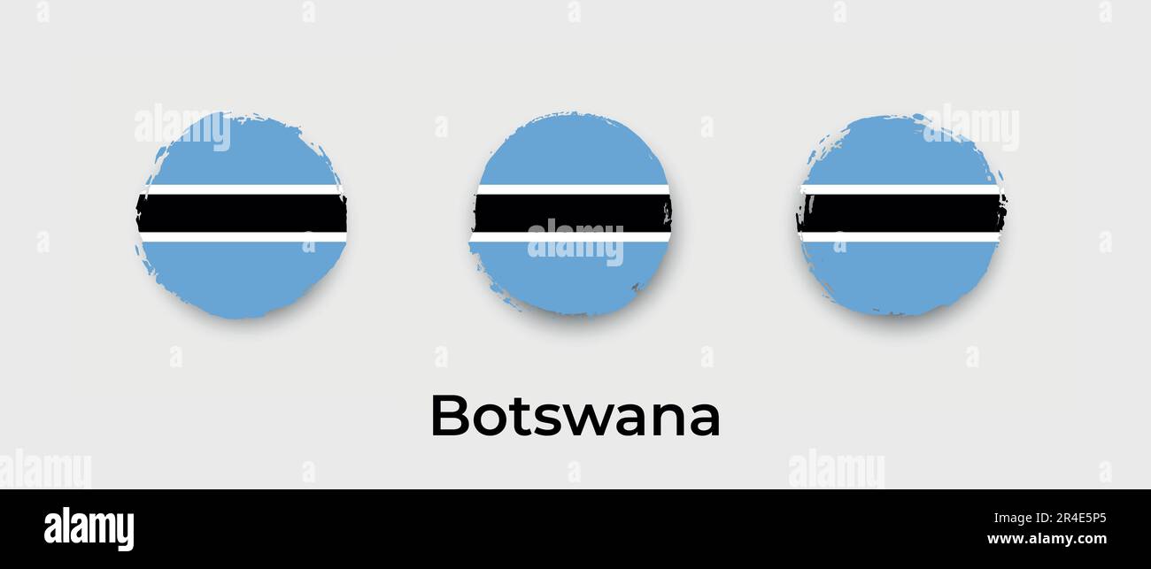 Botswana flag grunge bubble vector icon illustration Stock Vector Image ...