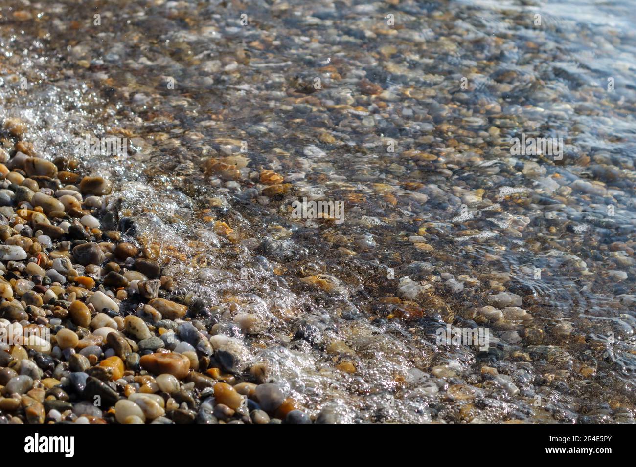Stone beach of Opatija Stock Photo - Alamy