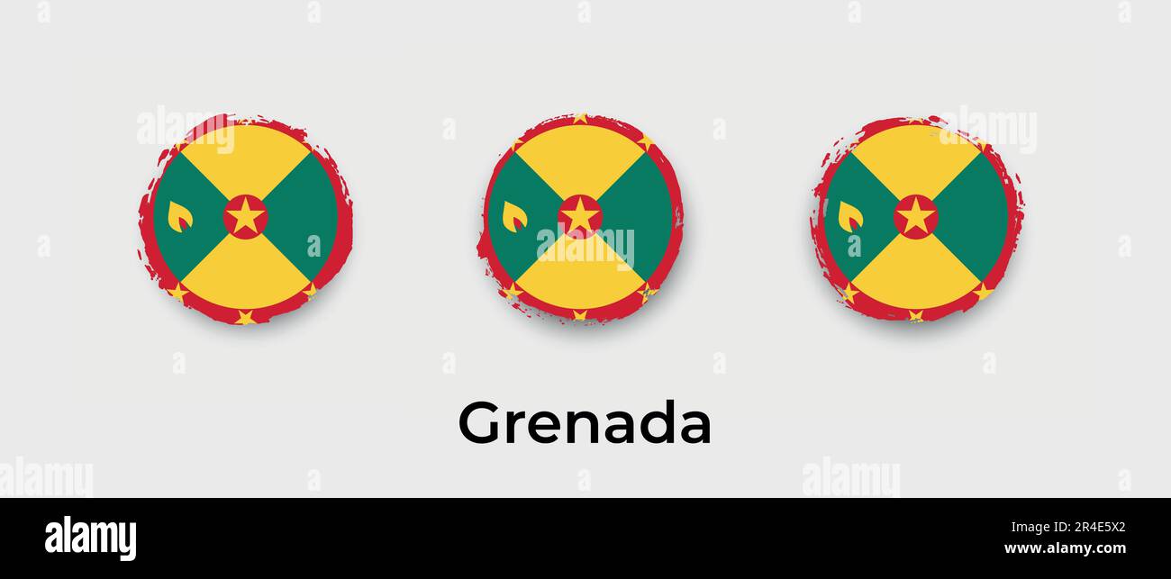 Grenada flag grunge bubble vector icon illustration Stock Vector Image ...