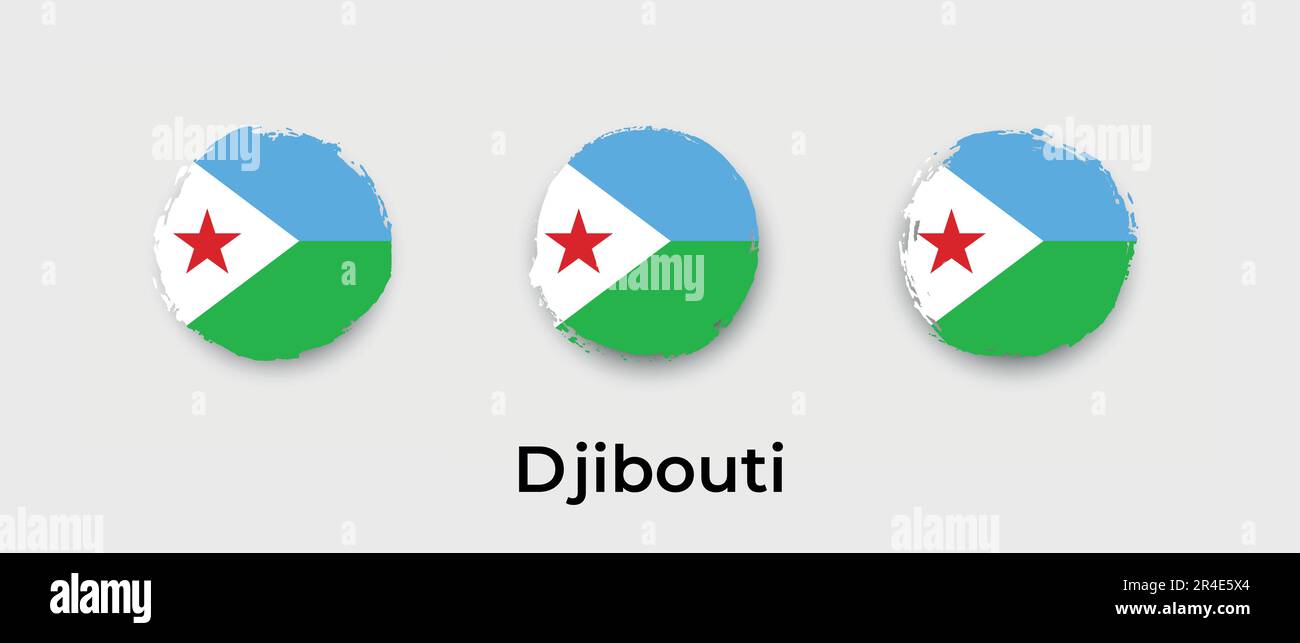 Djibouti flag vector vectors hi-res stock photography and images - Alamy