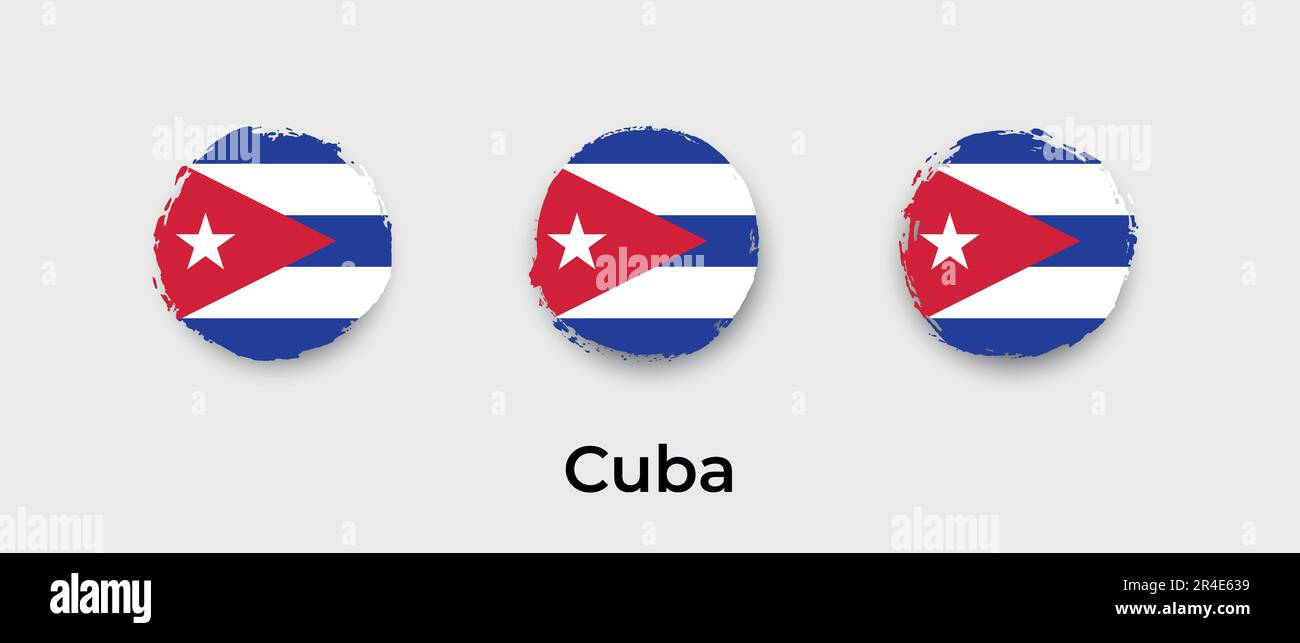 Cuba flag grunge bubble vector icon illustration Stock Vector Image ...