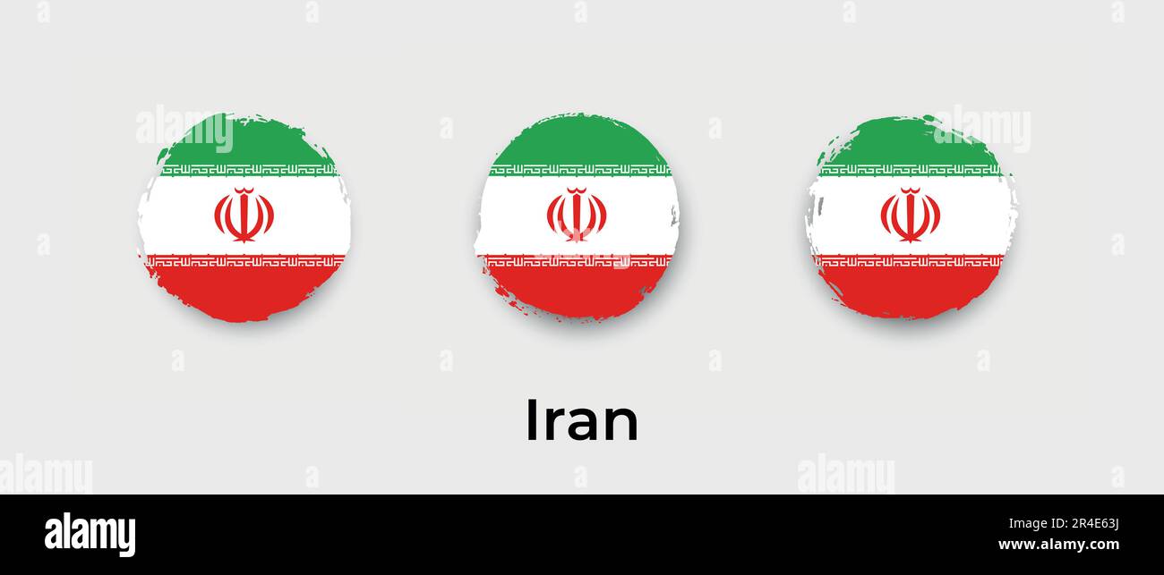 Iran flag grunge bubble vector icon illustration Stock Vector Image ...