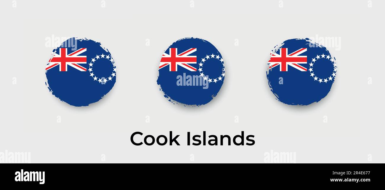 Cook Islands flag grunge bubble vector icon illustration Stock Vector Image & Art - Alamy