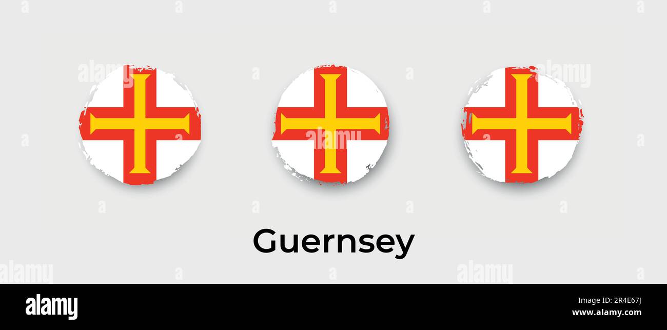 Guernsey flag grunge bubble vector icon illustration Stock Vector Image ...