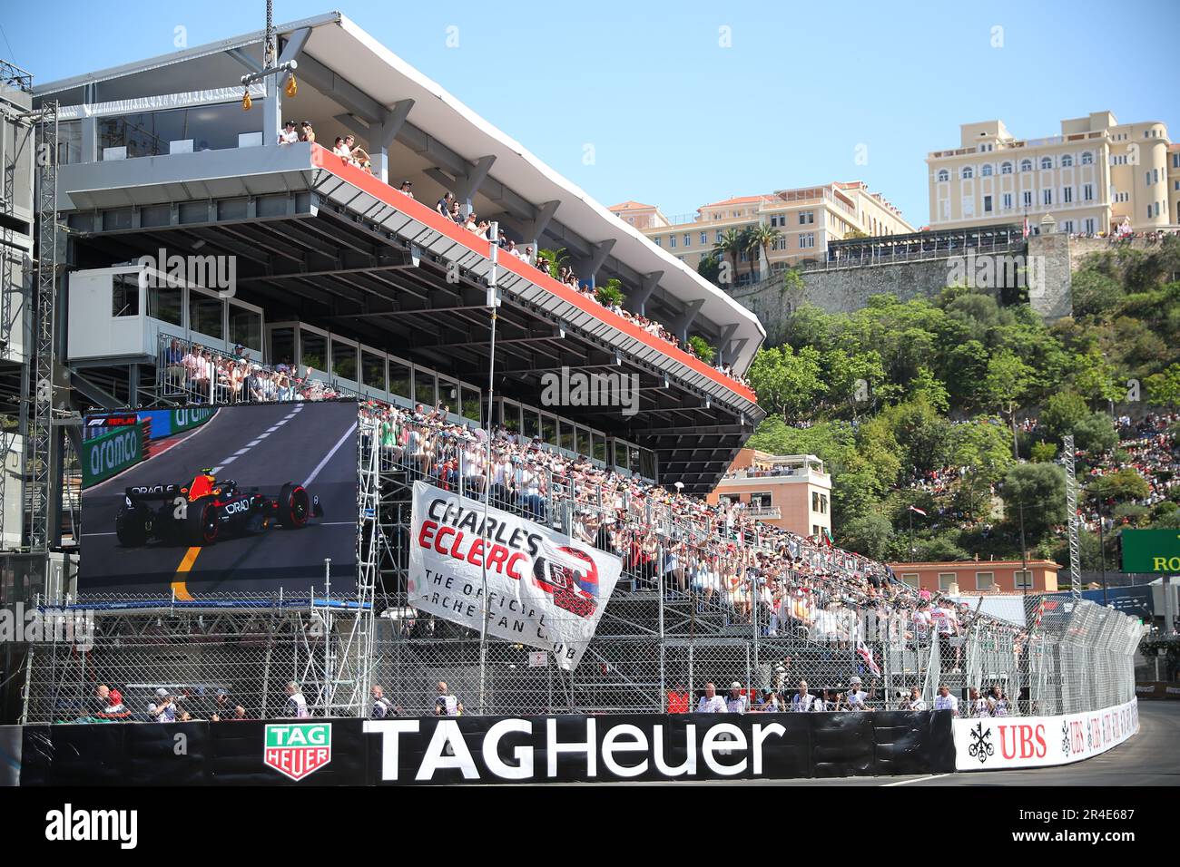 Montecarlo, Monaco. 27th May, 2023. Athmosphere Grandstand during the ...