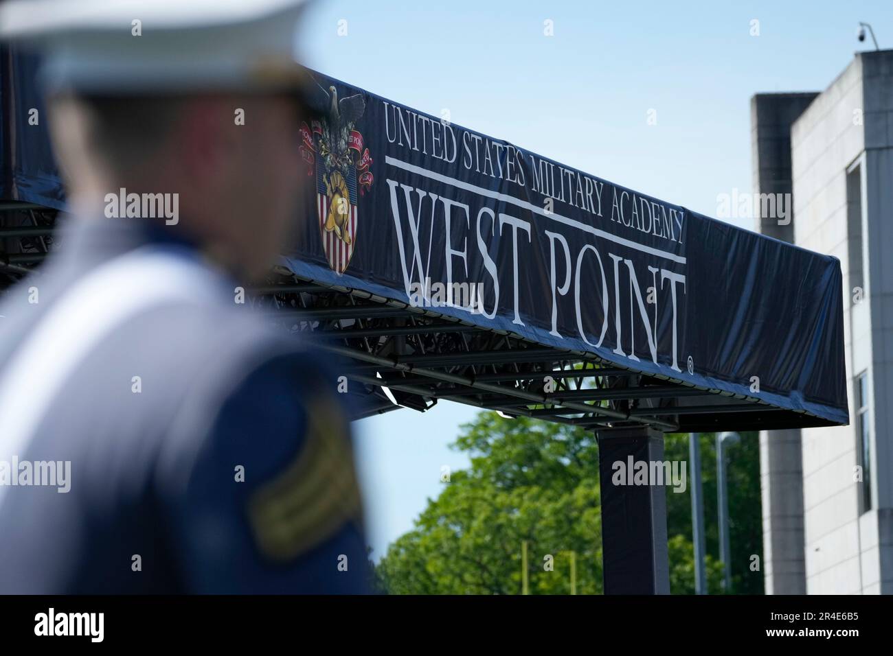 Cadets arrive for the graduation ceremony of the U.S. Military Academy ...