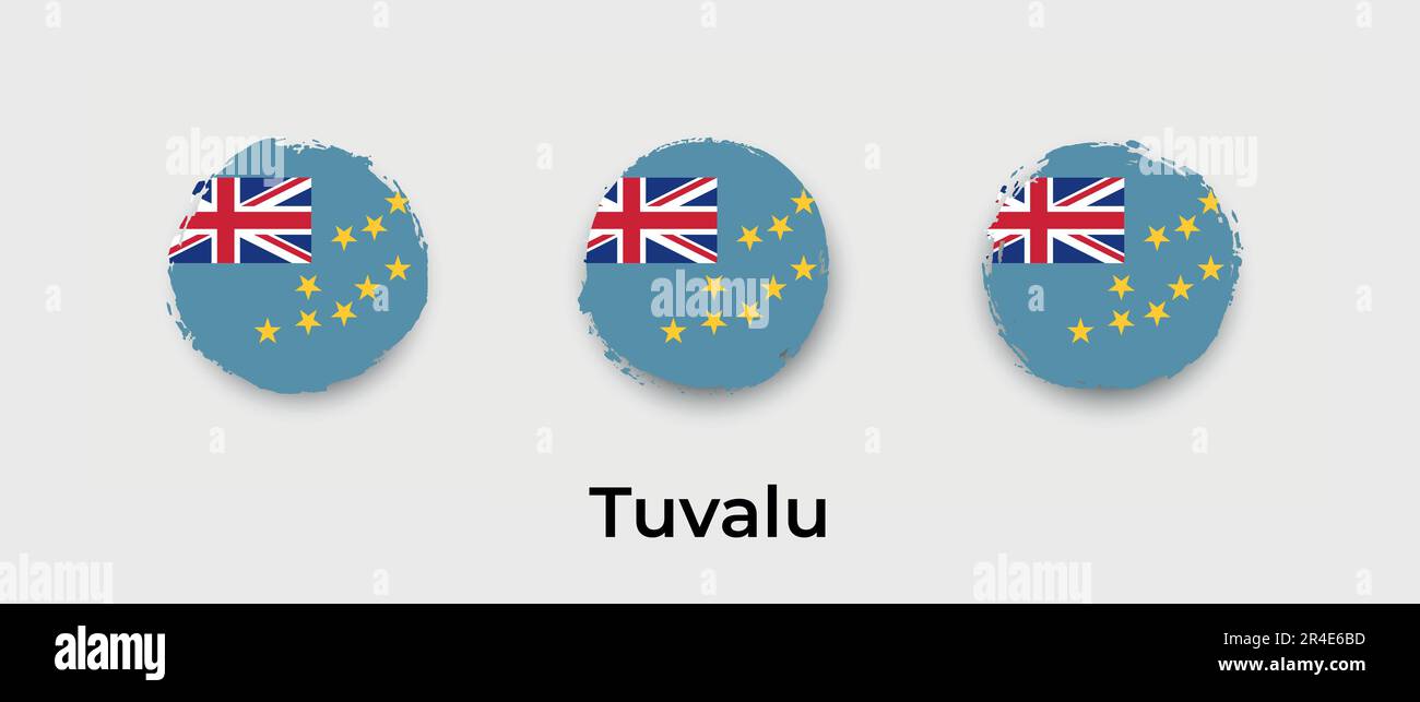 Tuvalu flag grunge bubble vector icon illustration Stock Vector Image ...
