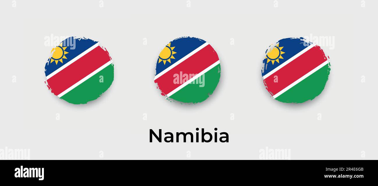 Namibia flag grunge bubble vector icon illustration Stock Vector Image ...