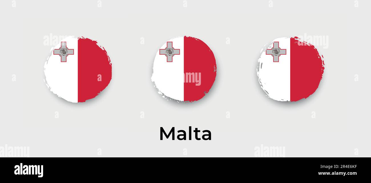 Malta flag grunge bubble vector icon illustration Stock Vector Image ...