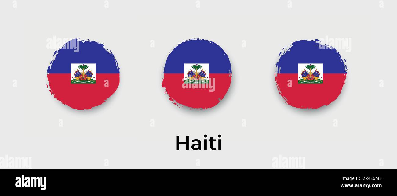 Haiti flag grunge bubble vector icon illustration Stock Vector Image & Art - Alamy