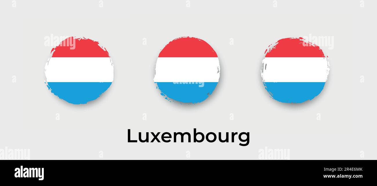 Luxembourg flag grunge bubble vector icon illustration Stock Vector ...
