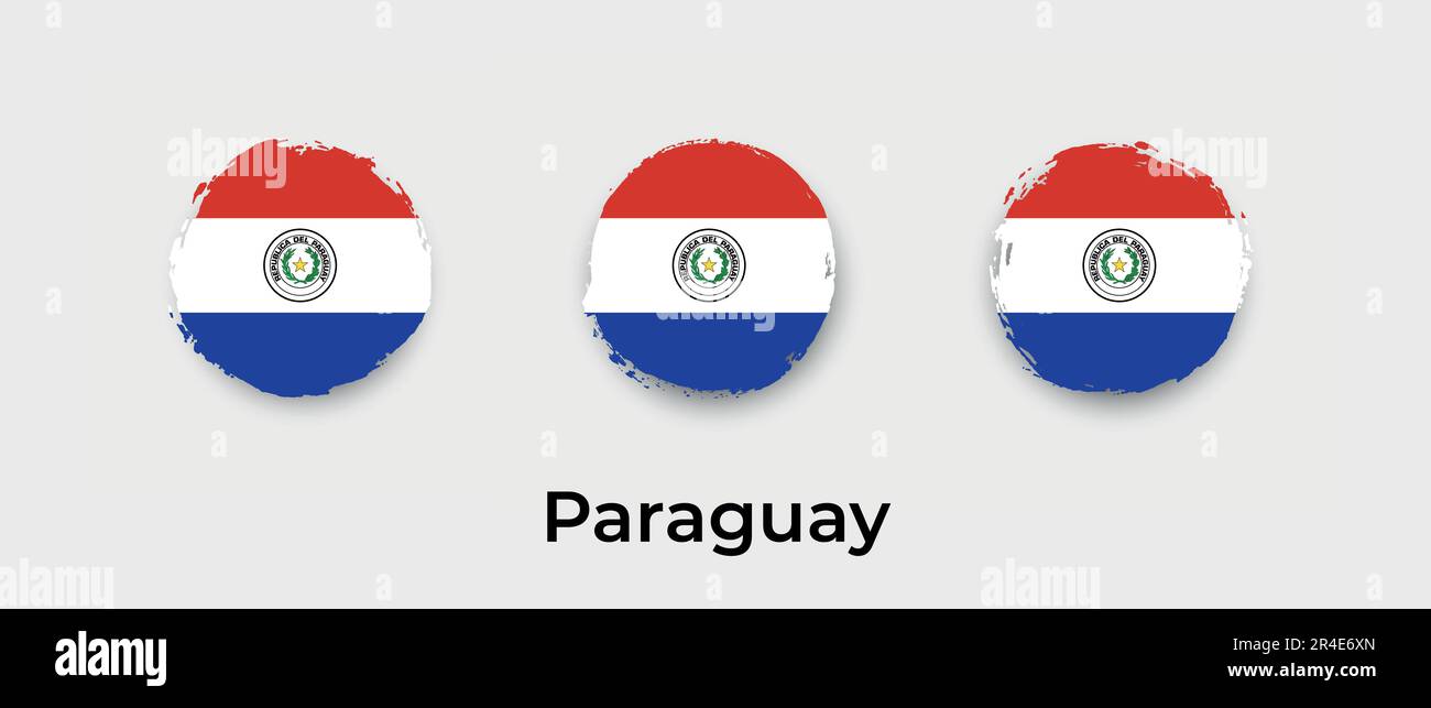 Paraguay flag grunge bubble vector icon illustration Stock Vector Image ...