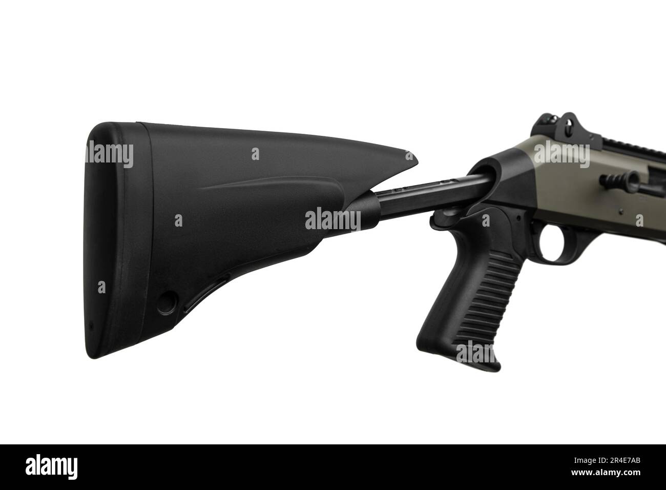 Modern semi-automatic shotgun. Tactical smoothbore weapon 12 caliber ...