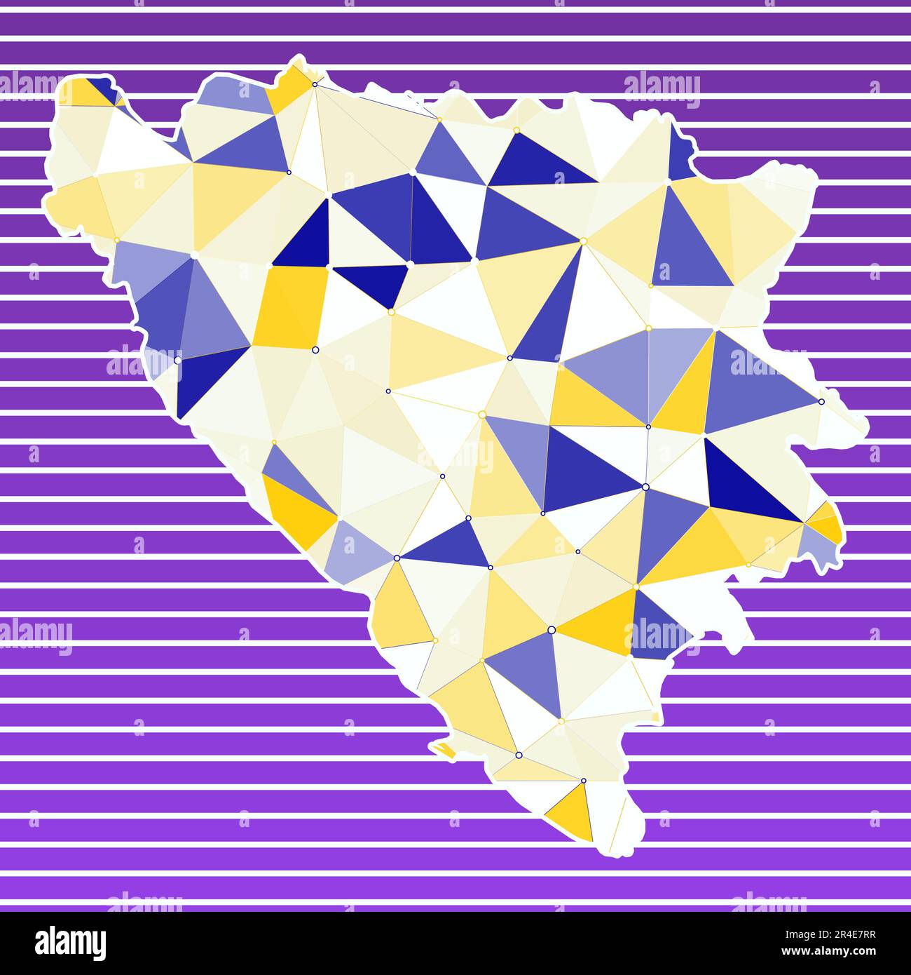 Bosnia vector illustration. Bosnia design on gradient stripes ...