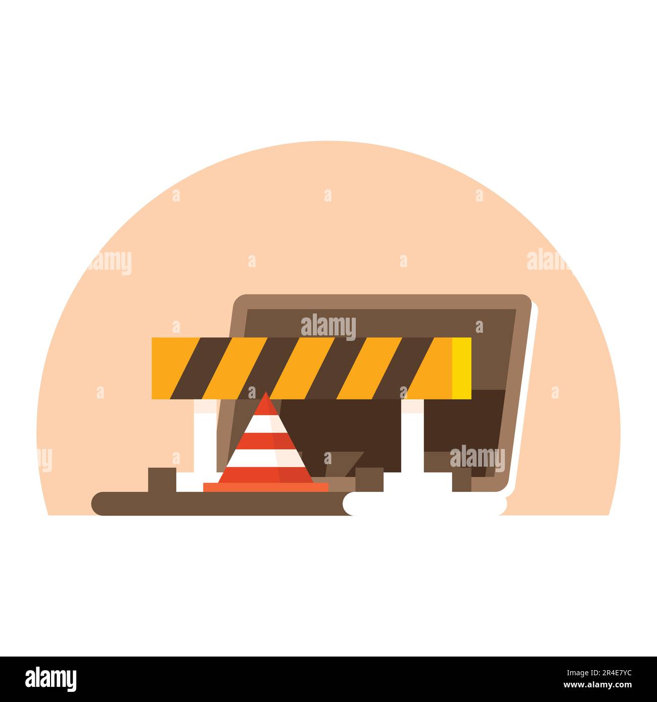 Block long building Stock Vector Images - Alamy