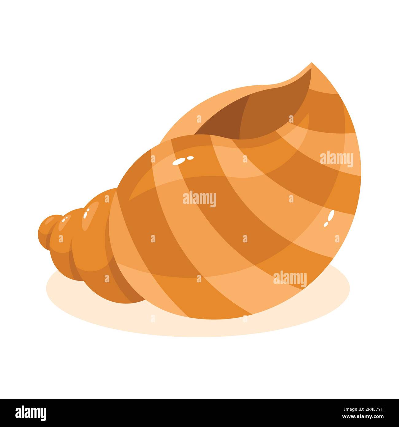 Seashell icon. Cartoon illustration of sea shell vector Stock Vector ...