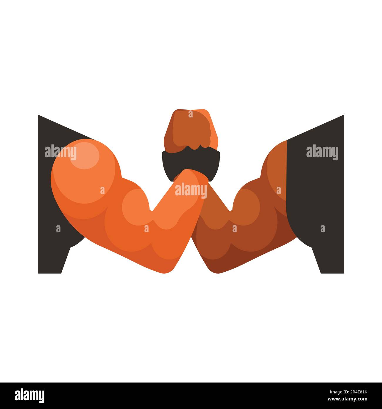 Muscle man icon. Flat illustration of a muscle man vector Stock Vector ...