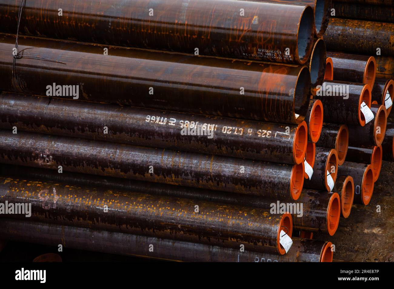 Brown plastic pipes hi-res stock photography and images - Alamy