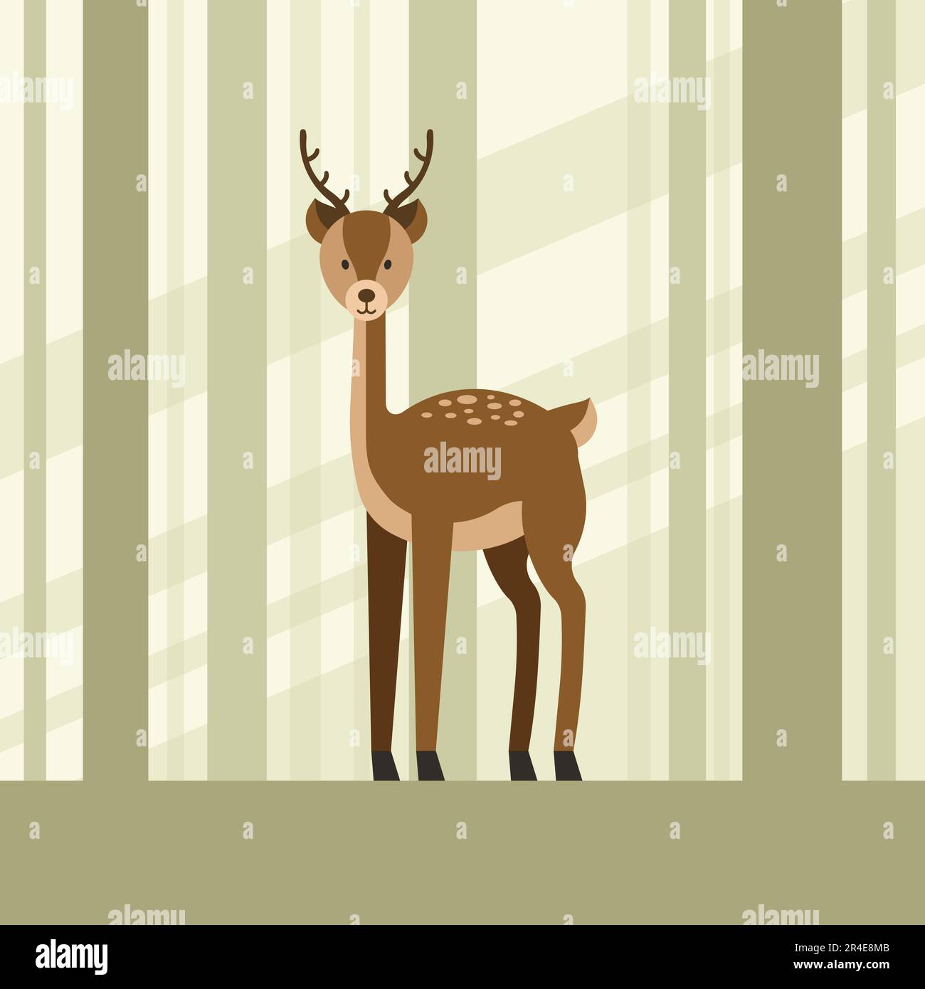Cute deer design, vector illustration Stock Vector Image & Art - Alamy