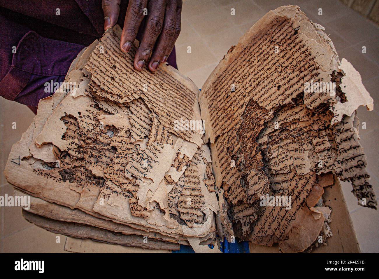 Termites and sandstorms have taken a toll on the manuscripts. Most were ...