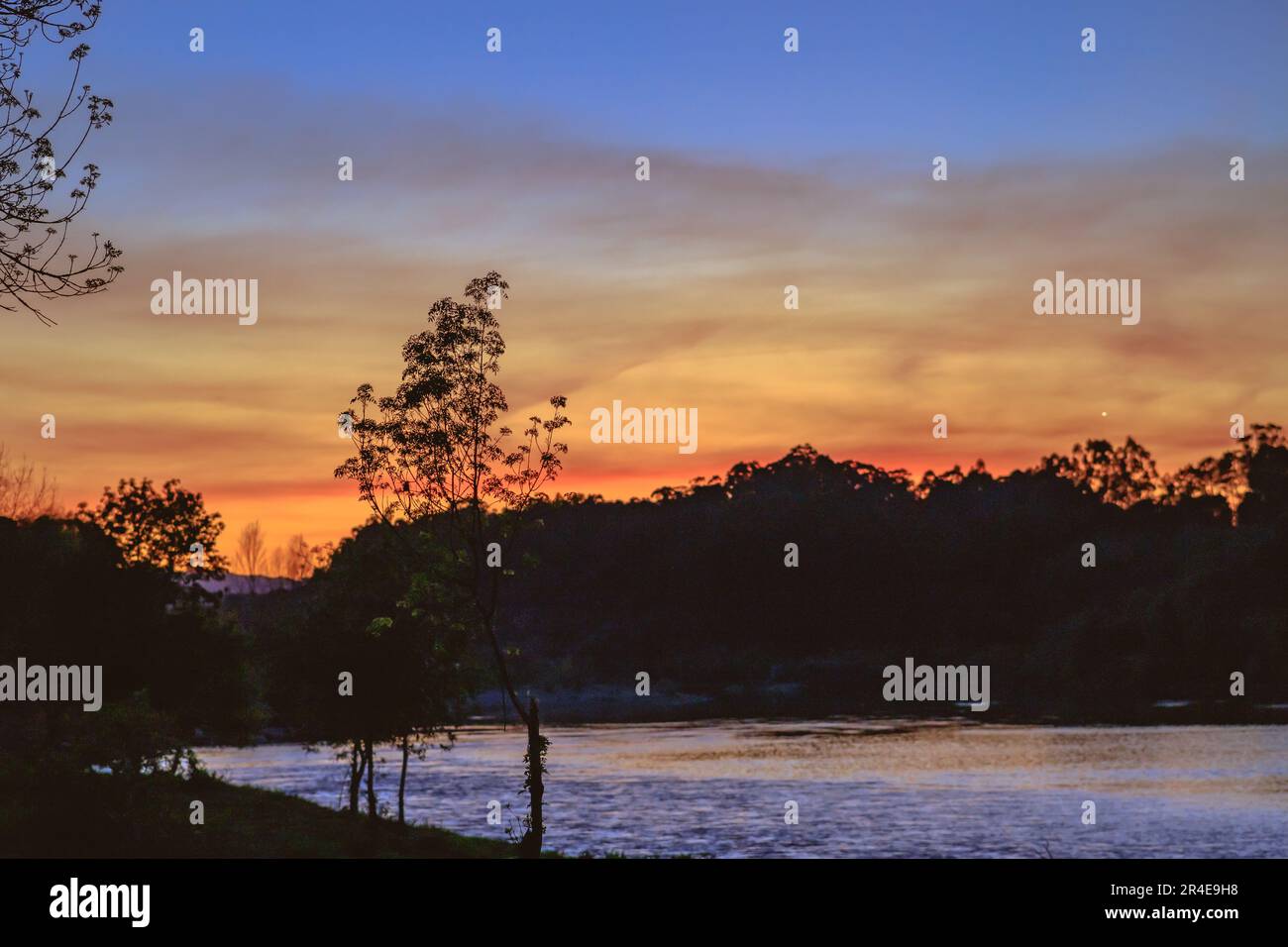 River walk by the Miño River in Monção Stock Photo - Alamy