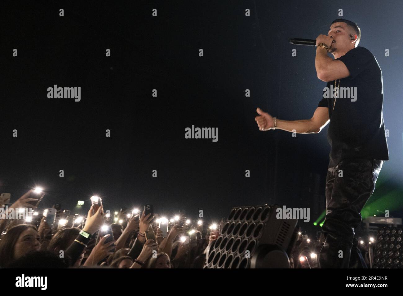 AMSTERDAM - Boef during his concert in AFAS Live. The rapper gives two performances on the same ...