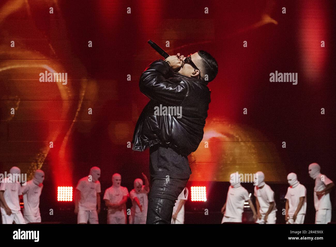 AMSTERDAM - Boef during his concert in AFAS Live. The rapper gives two performances on the same ...