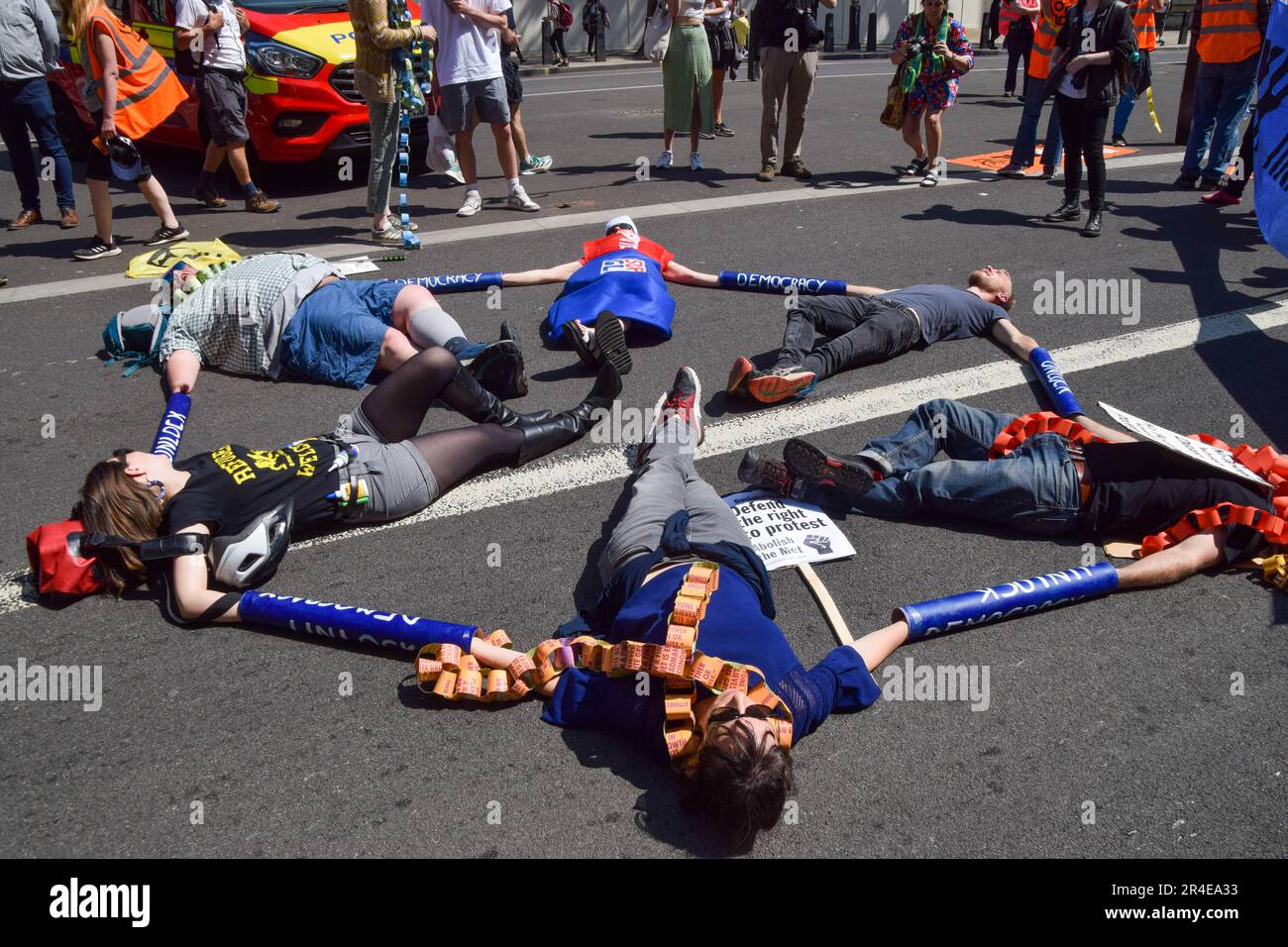 Public order bill protest hi-res stock photography and images - Alamy