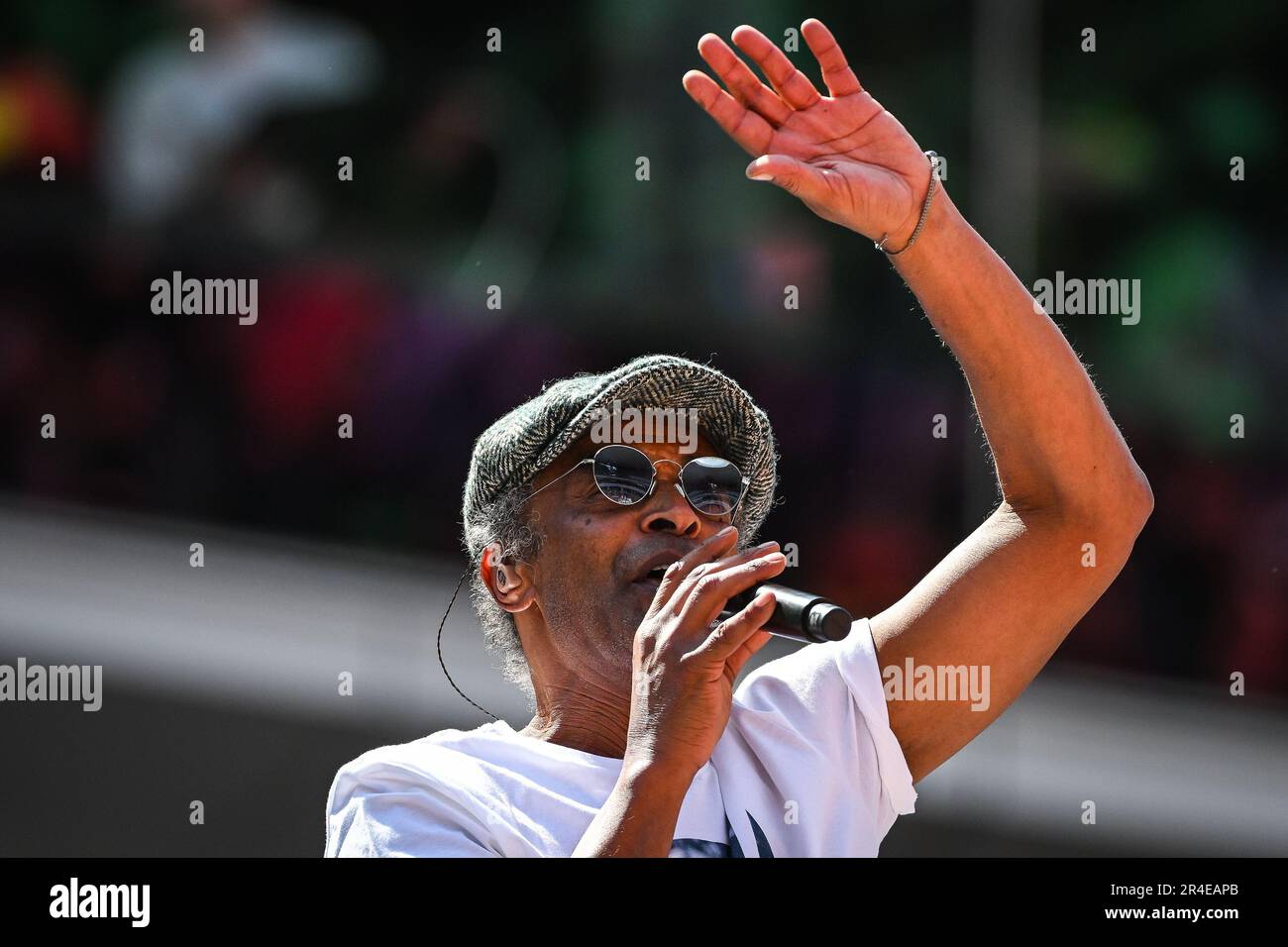 Paris, France. 27th May, 2023. French singer and former tennis player ...