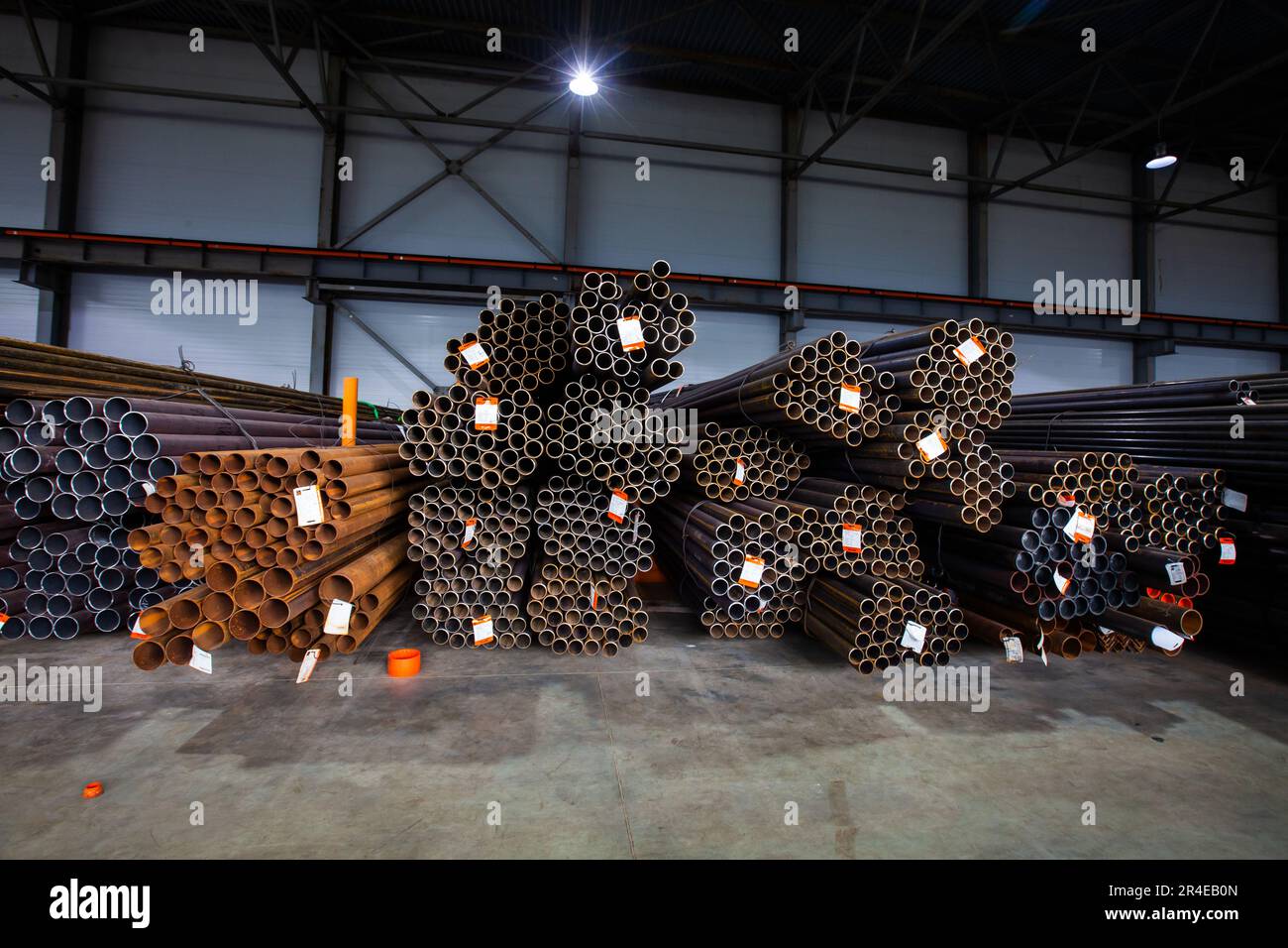 Pipes tubes indoor warehouse hi-res stock photography and images - Alamy