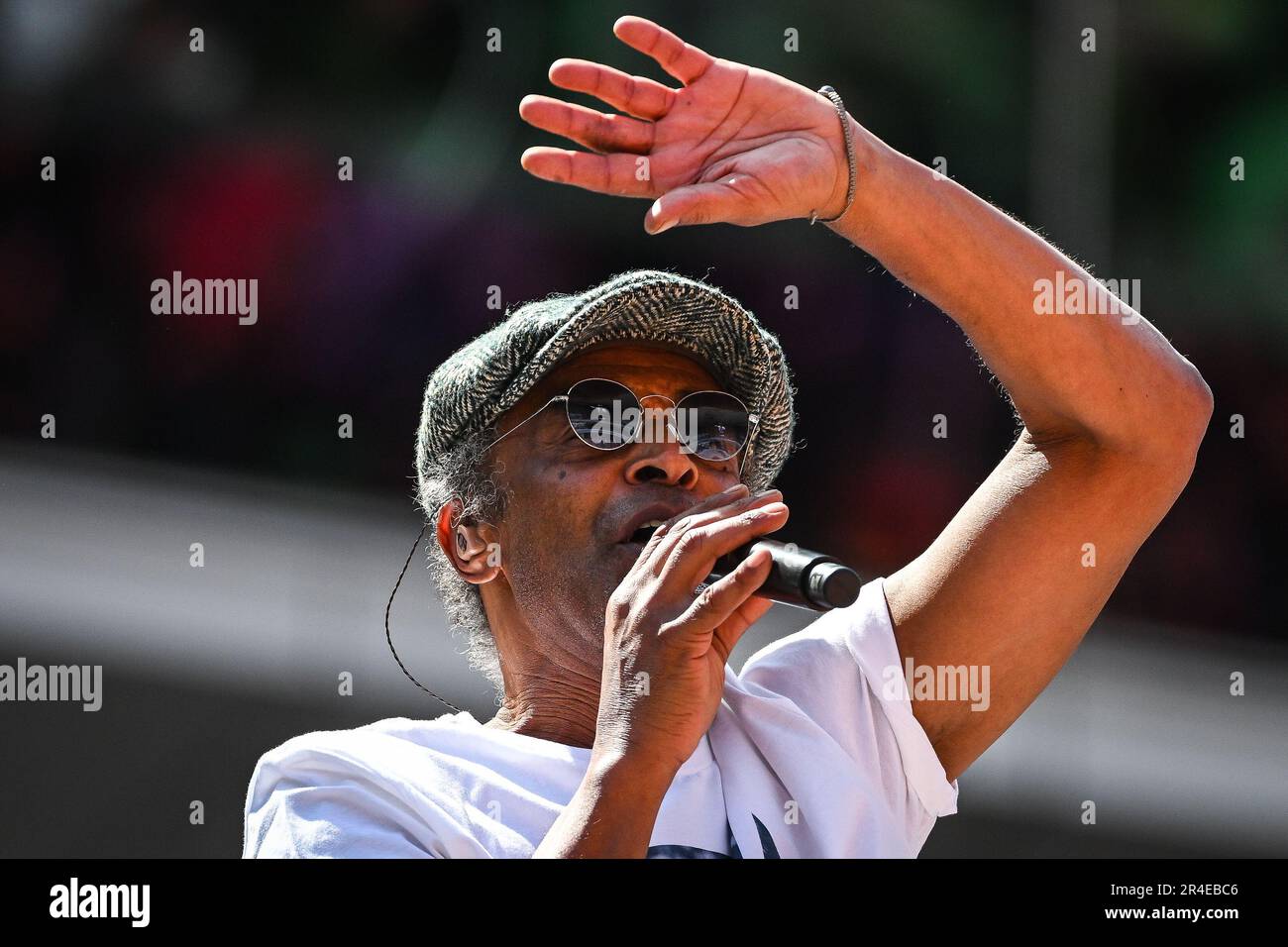 Paris, France, France. 27th May, 2023. French singer and former tennis ...