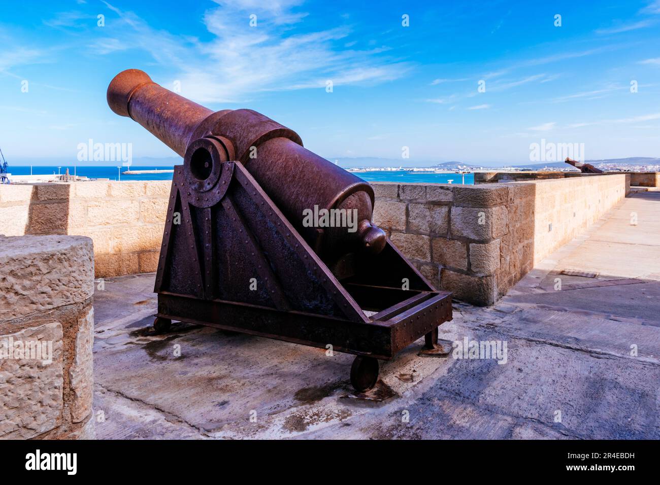 Historical cannon to defend the city Melilla. First Fortified Enclosure ...