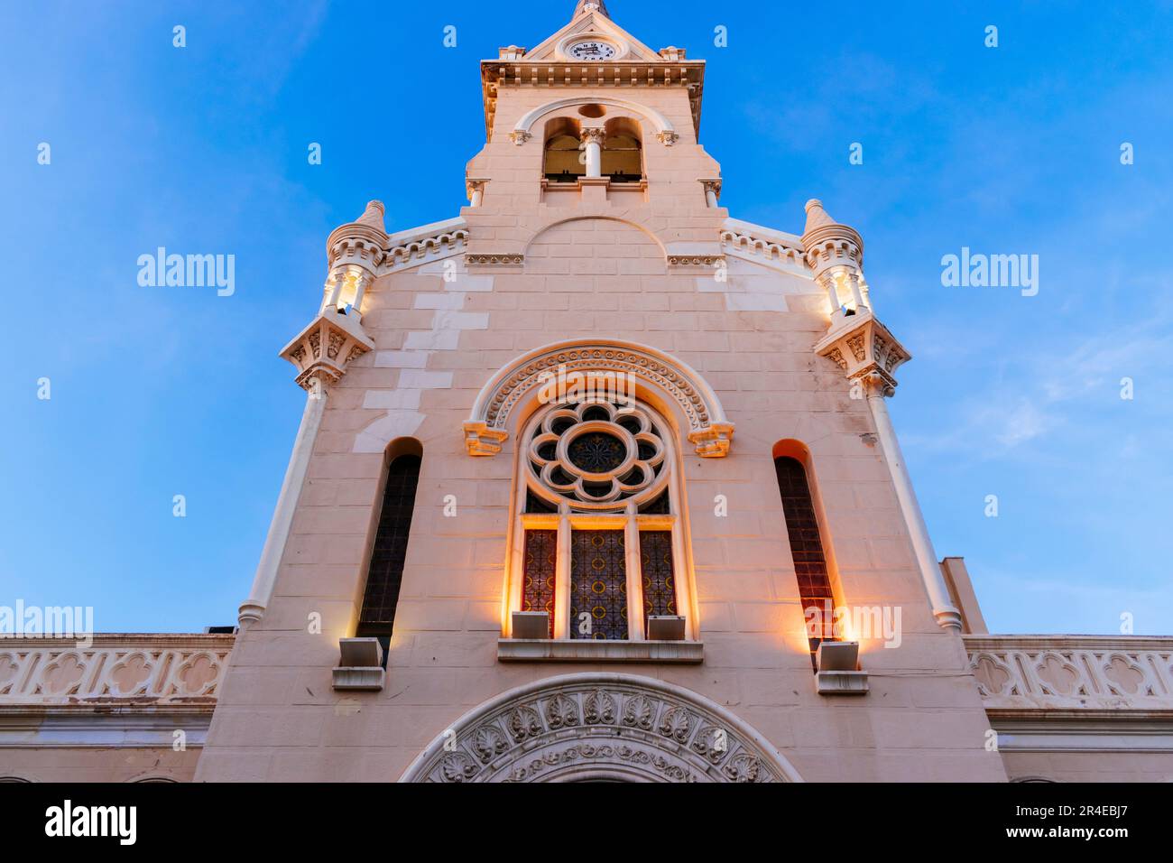 Detail. The Church of the Sacred Heart, Iglesia del Sagrado Corazón, is ...