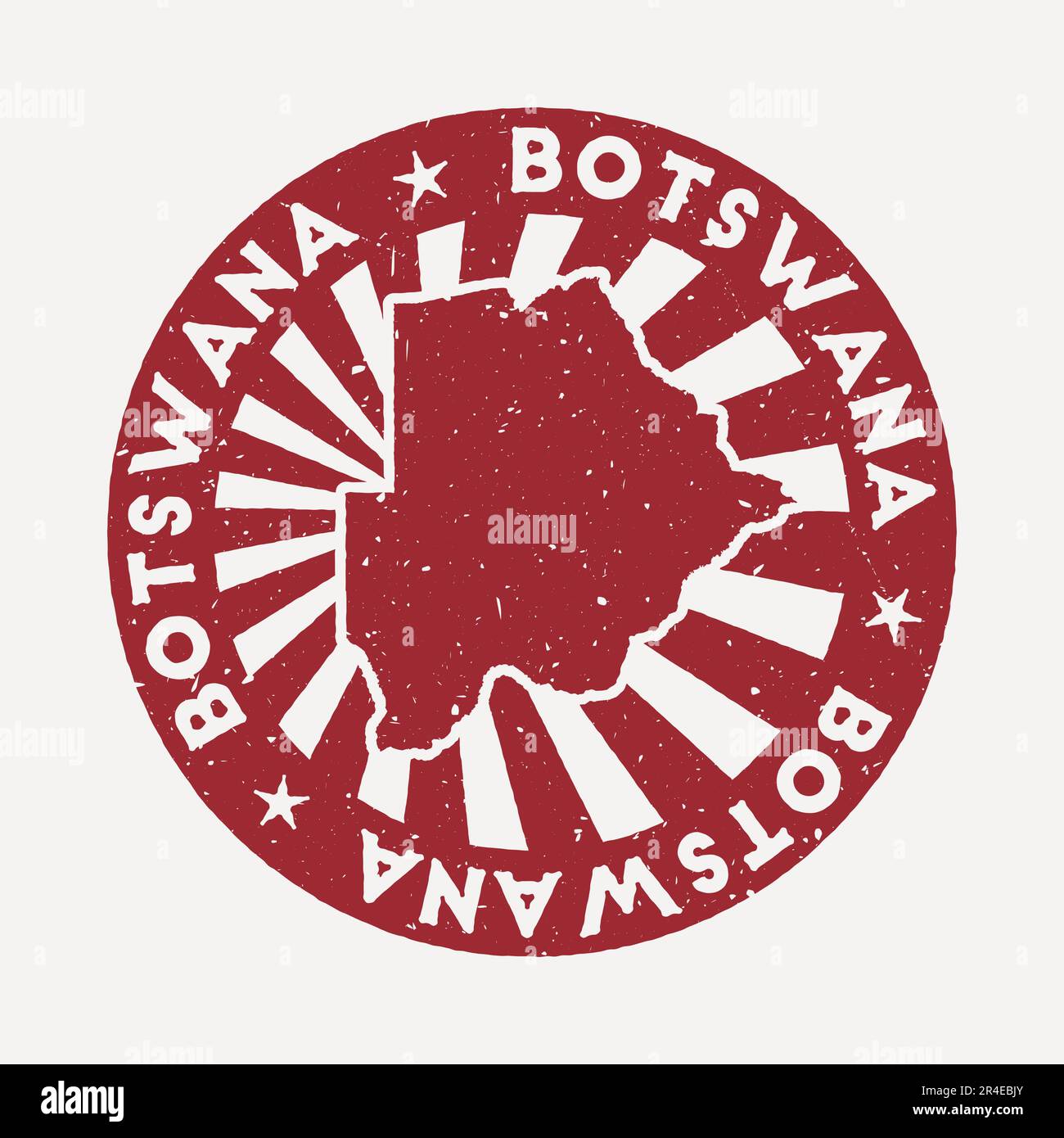Botswana stamp. Travel red rubber stamp with the map of country, vector ...