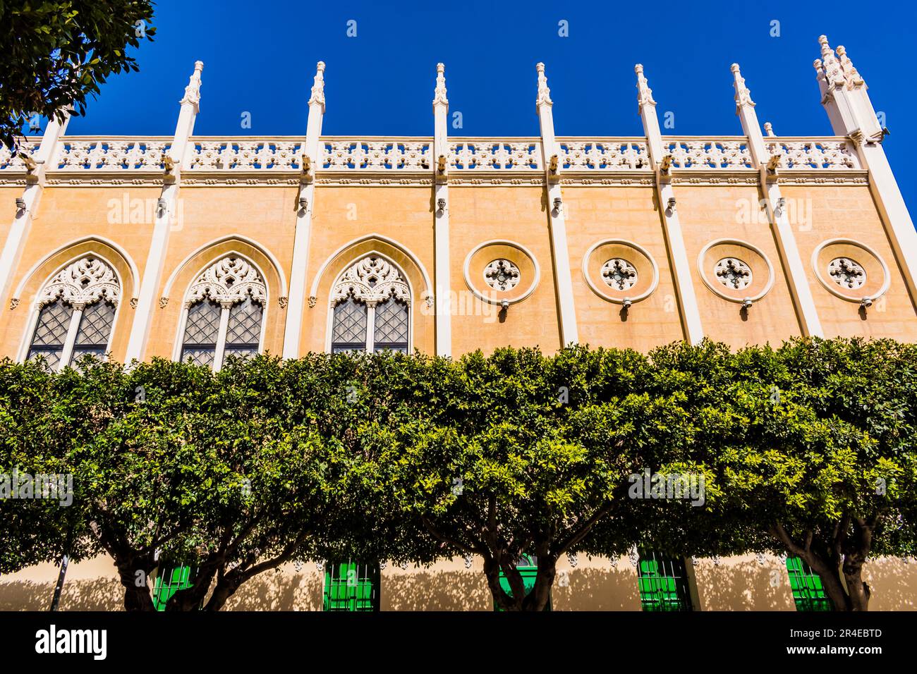 The Old Colegio del Buen Consejo is a neo-Gothic historicist style ...