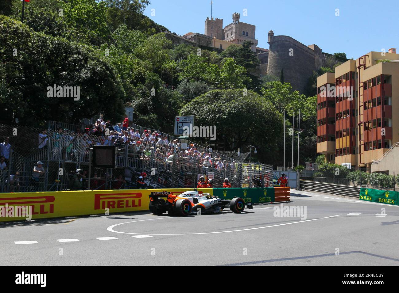 Montecarlo, Principality Of Monaco. 27th May, 2023. Lando Norris (GBR) McLaren MCL60 during 2023 ...