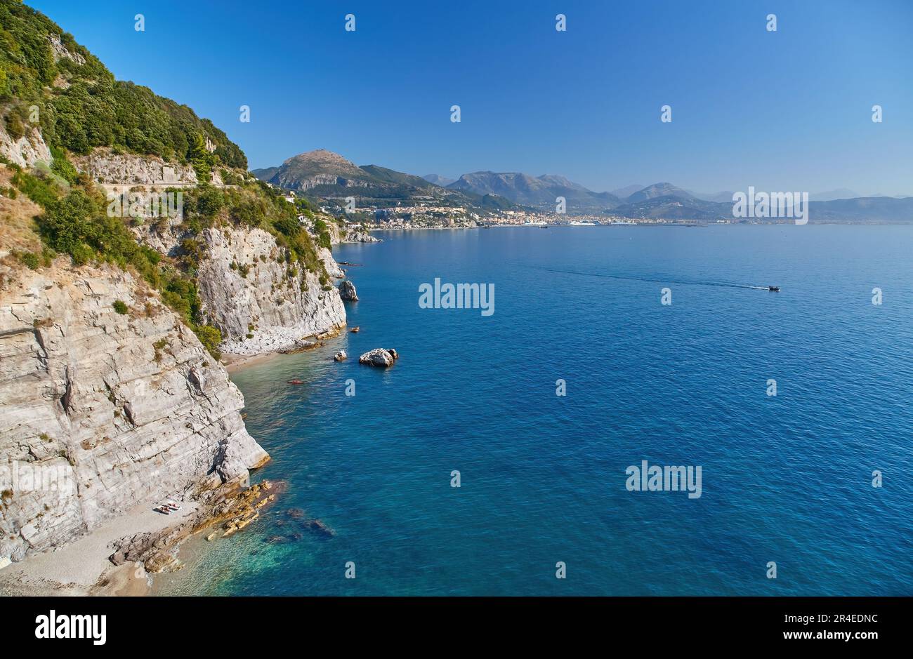 View of Salerno and the Gulf of Salerno Campania Italy Stock Photo - Alamy