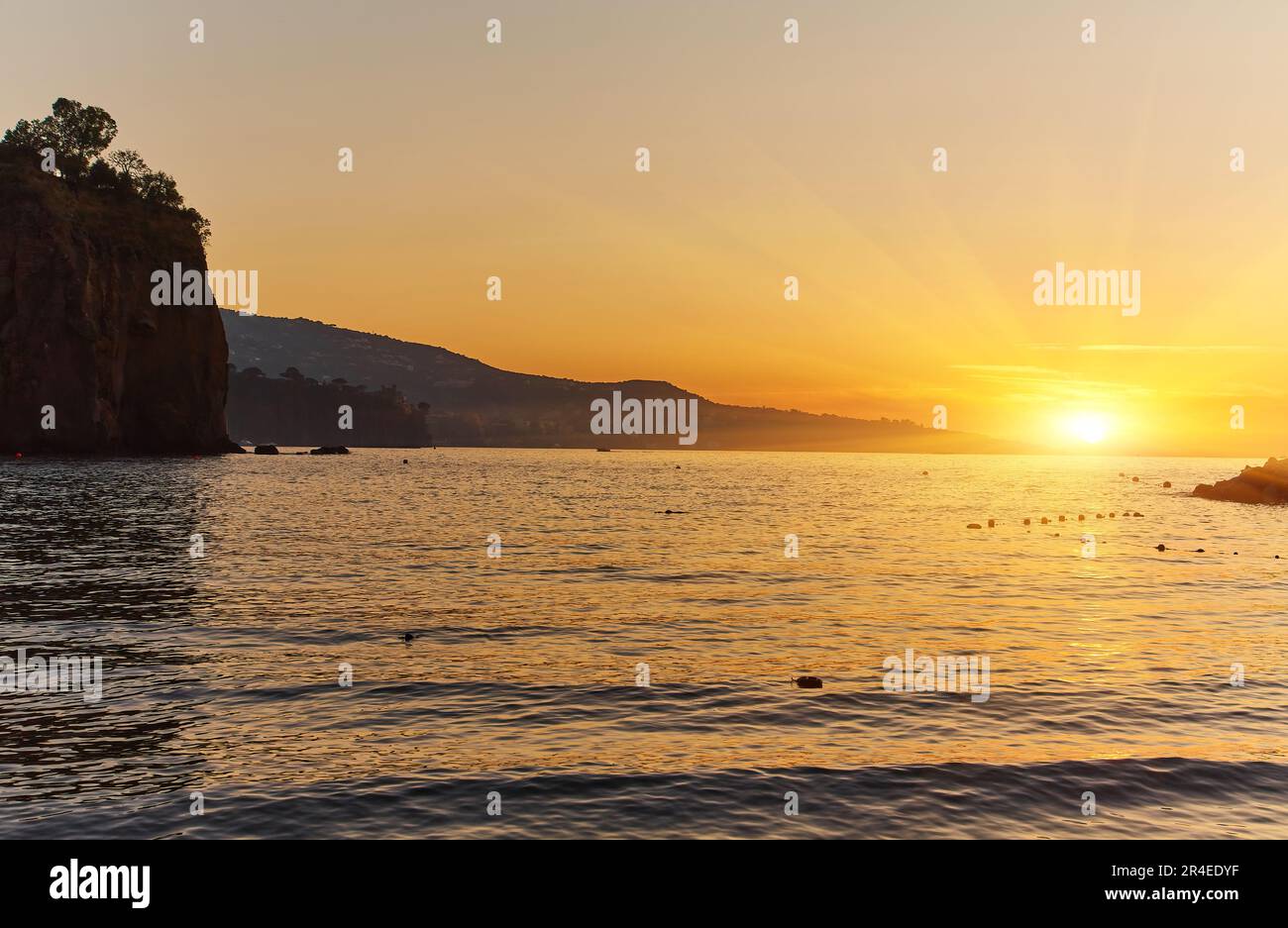 The beaches and the sea of Meta di Sorrento small village near Sorrento ...